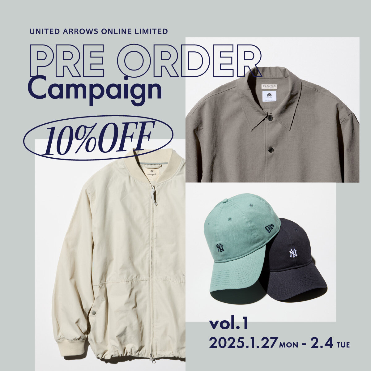 PRE ORDER CAMPAIGN Vol.1【10％オフ対象アイテム】for MEN | ユナイテッドアローズ公式通販 UNITED ...